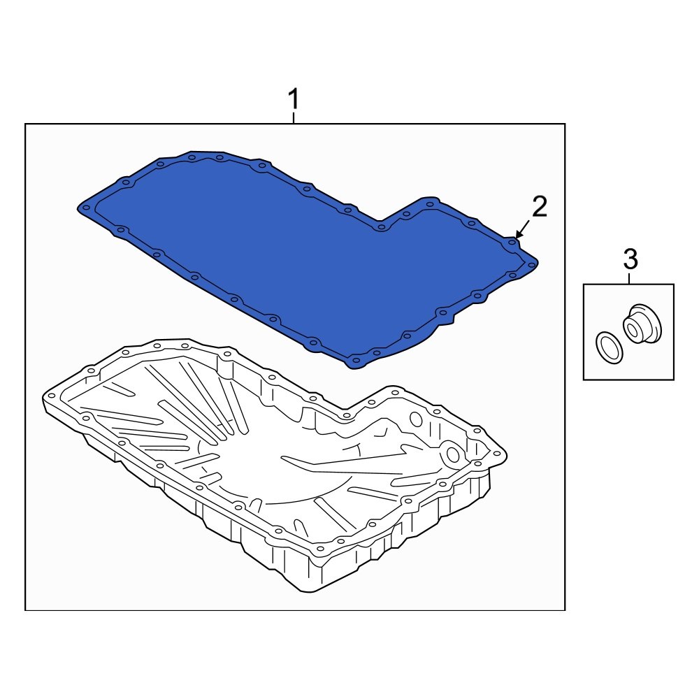 Audi OE 0CK321371A - Transmission Oil Pan Gasket