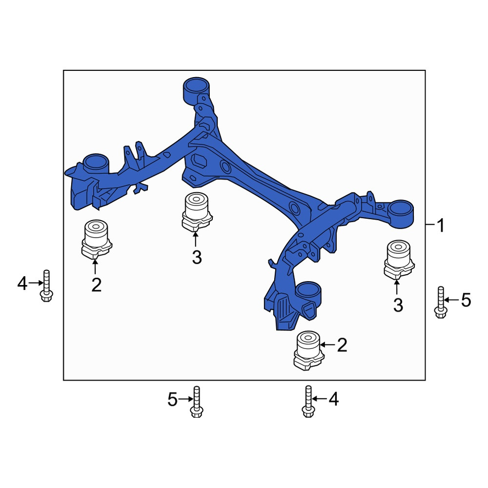 Audi OE 8W0505235AP - Rear Suspension Subframe Crossmember