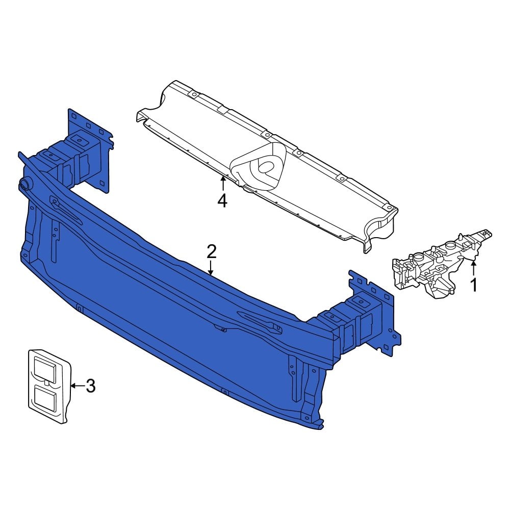 Audi OE 8Y0807109E - Front Bumper Impact Bar