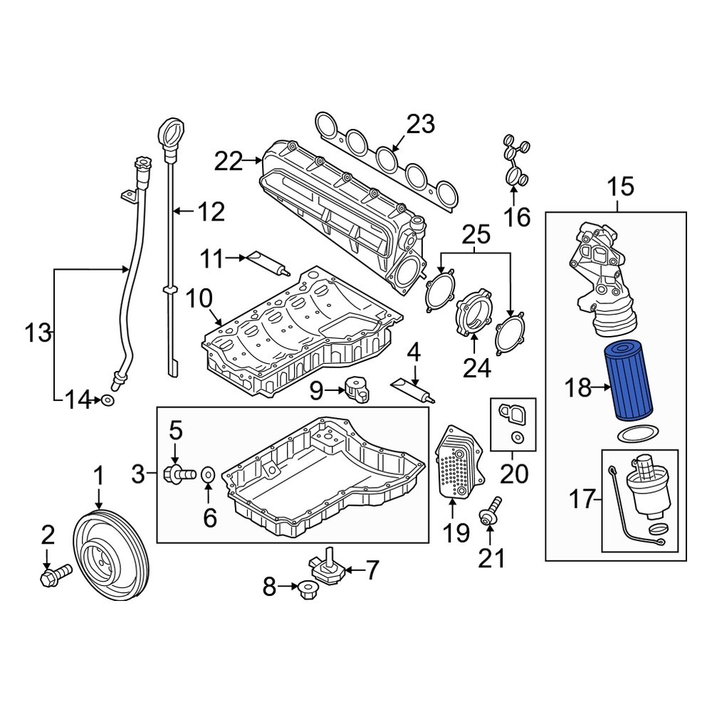 Audi OE 06D115562 - Engine Oil Filter Element