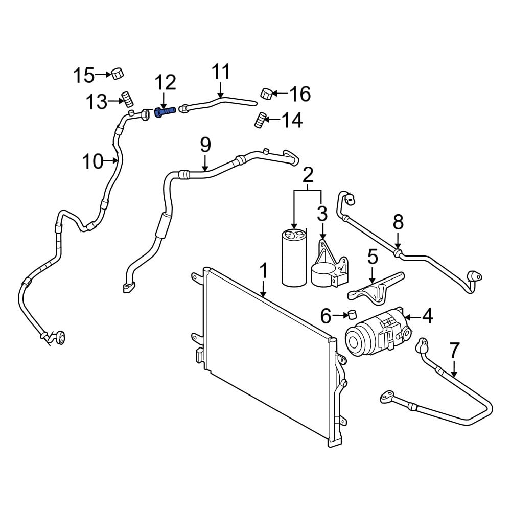 Audi OE 4B0820177A - A/C Orifice Tube