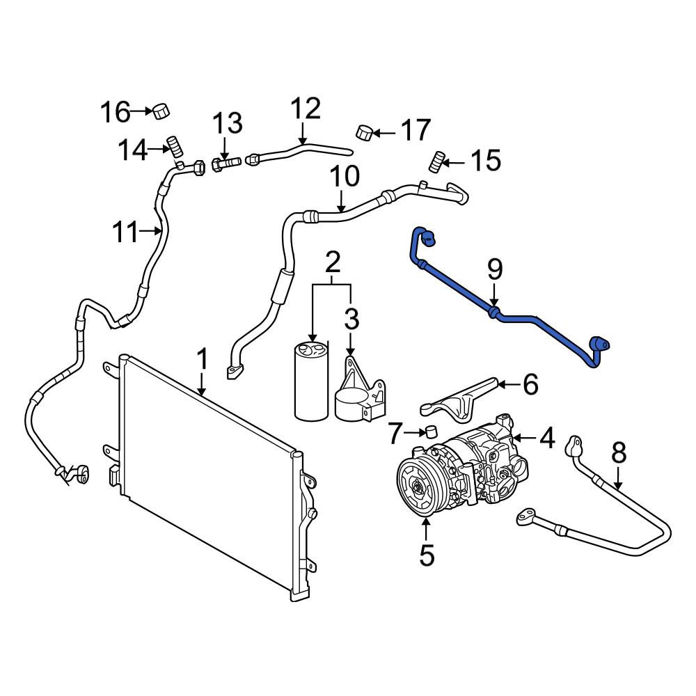 Audi OE 8E1260740E - A/C Refrigerant Suction Hose