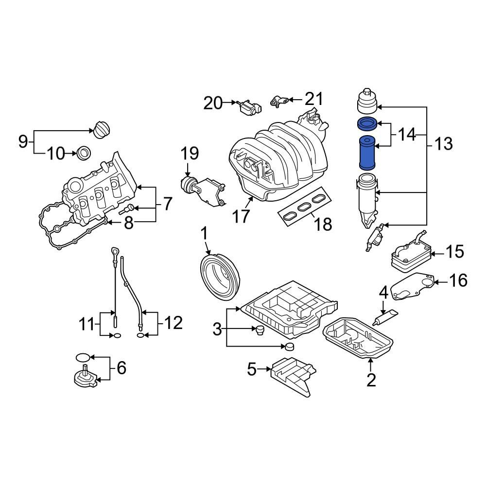Audi OE 06E115562C - Engine Oil Filter Element