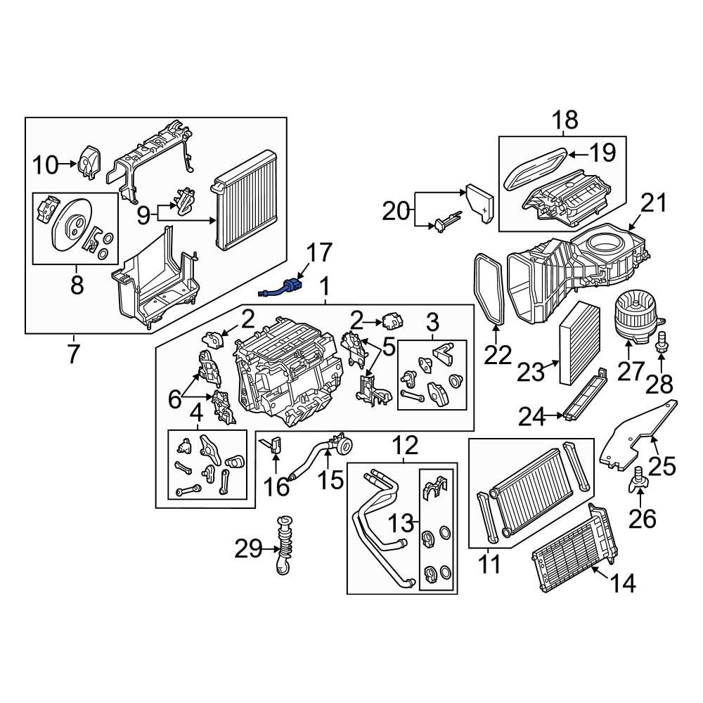 Audi OE 4H0907543 - Upper A/C Evaporator Temperature Sensor