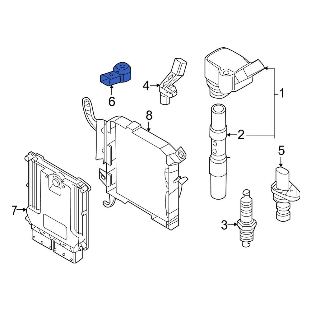 Audi OE 06M905377 - Ignition Knock (Detonation) Sensor