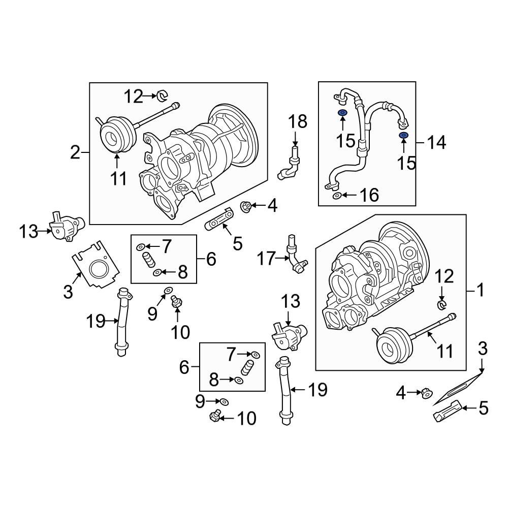 Audi OE WHT007689 - Lower Turbocharger Oil Line O-Ring