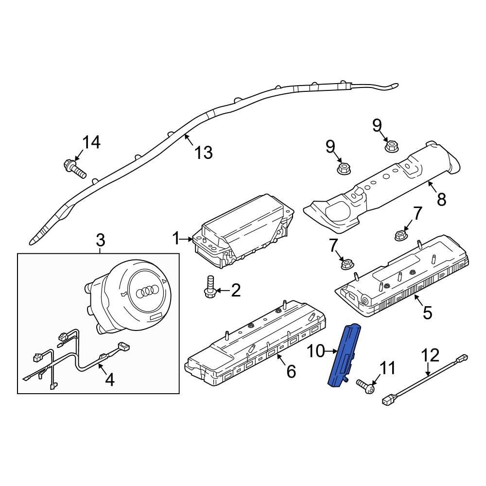 Audi OE 8W5880242Q - Front Right Seat Air Bag