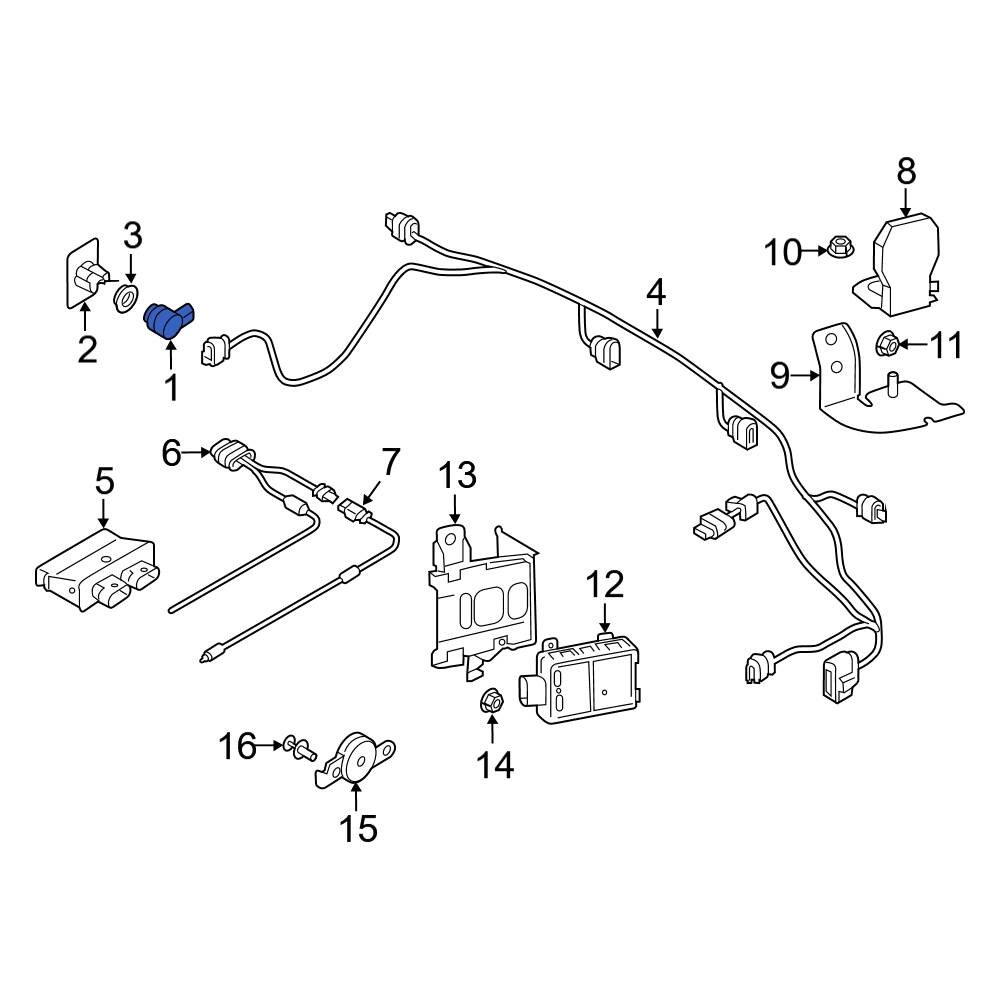 Audi OE 5Q1919275AGRU - Front Outer Parking Aid Sensor