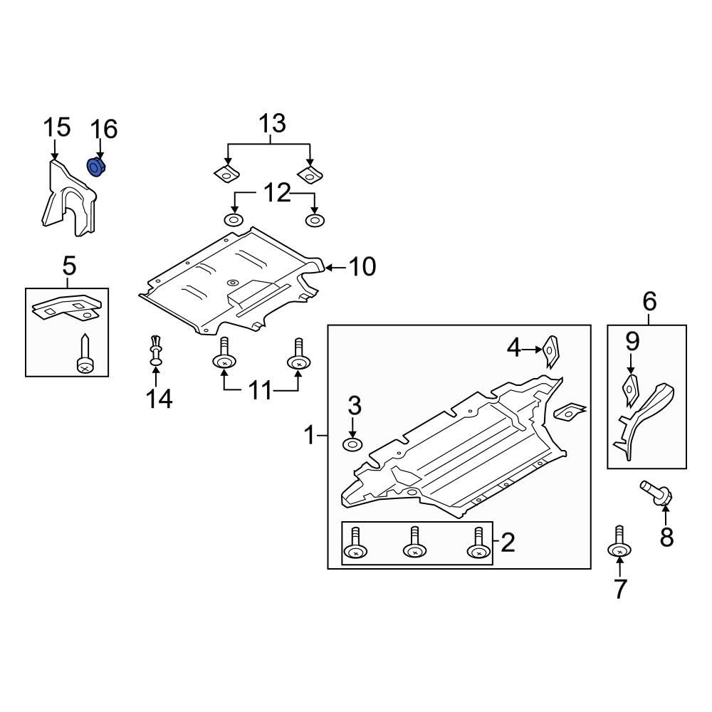 Audi OE WHT003207 - Bumper Cover Nut