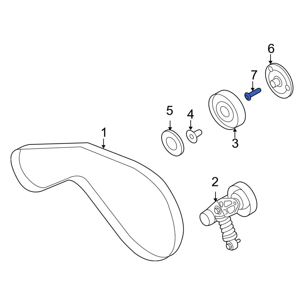 Audi OE WHT001100 - Belt Tensioner Pulley Bolt