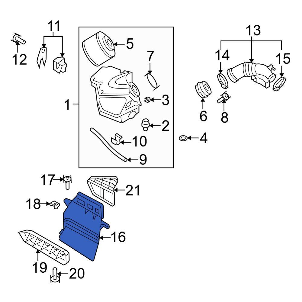 Audi OE 8K0129617 - Engine Air Intake Hose