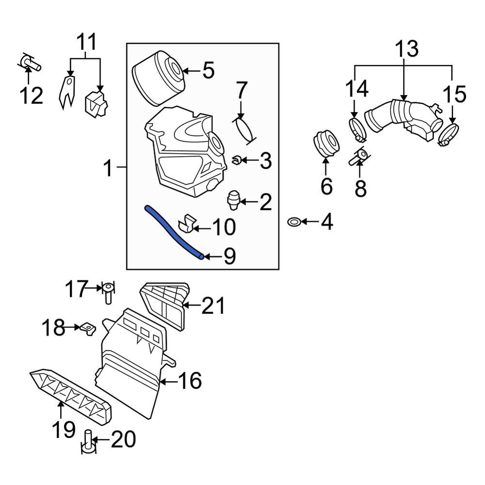 Audi OE 059130329 - Engine Air Intake Hose