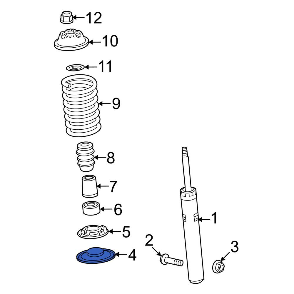 Audi OE 8K0412103C - Front Coil Spring Pocket