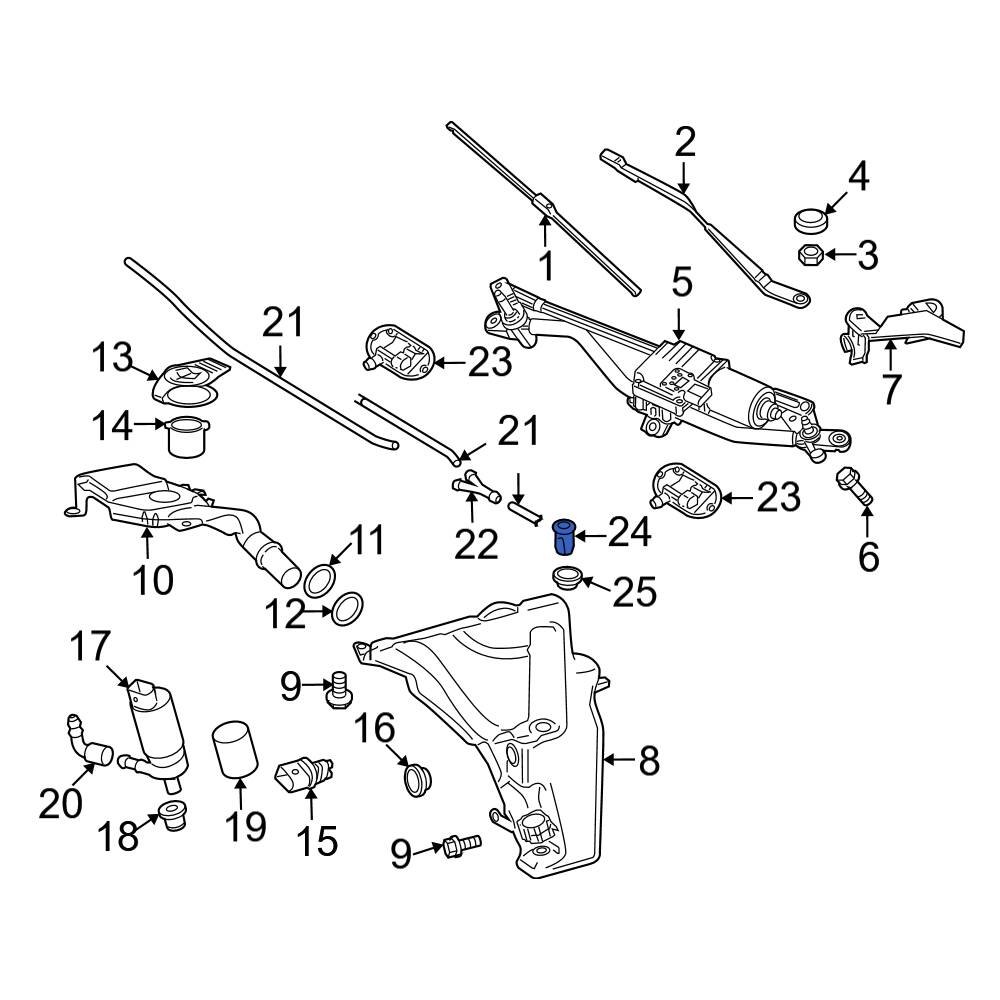 Audi OE 444955647 - Washer Fluid Reservoir Plug