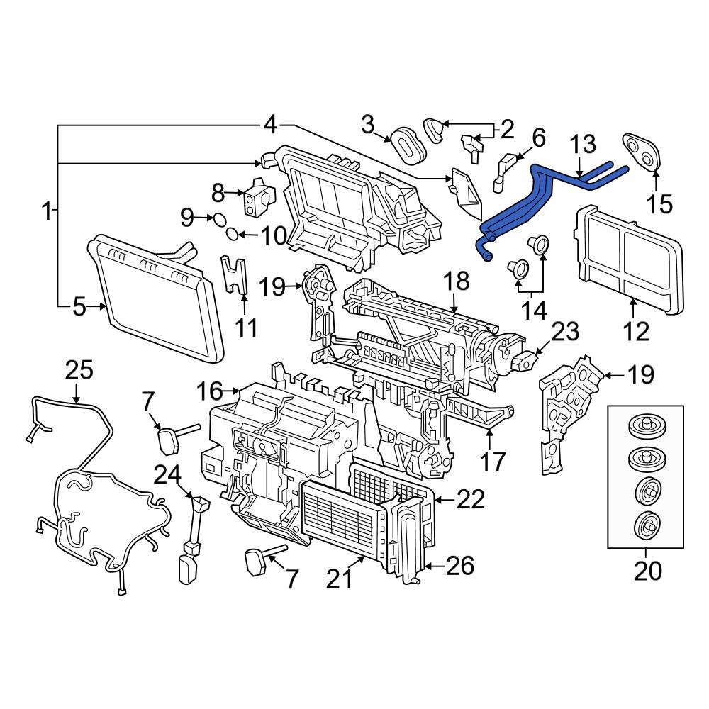 Audi OE 4M1898037 - HVAC Heater Hose Outlet Tube