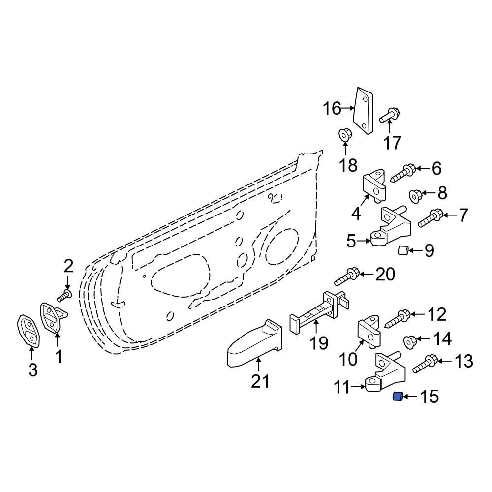 Audi OE 8T0837947 - Lower Door Hinge Cap