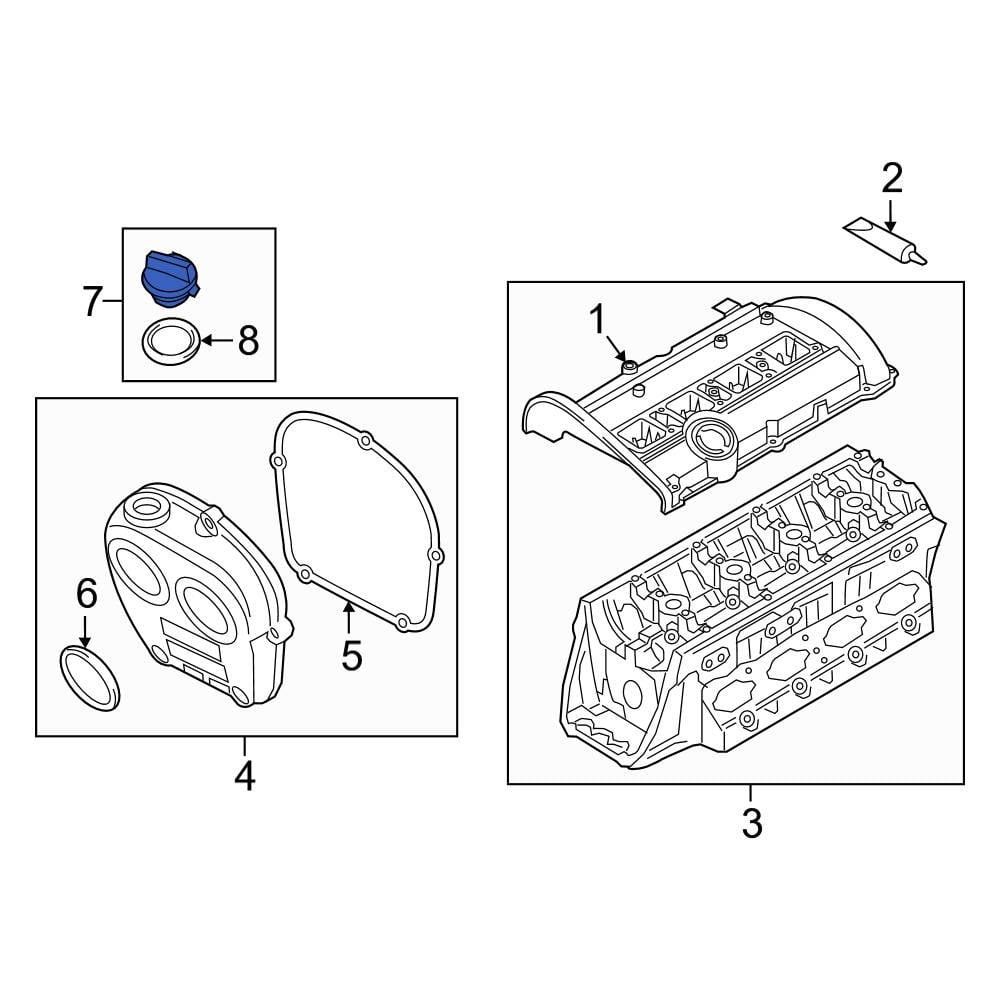 Audi OE 06K103485D - Engine Oil Filler Cap