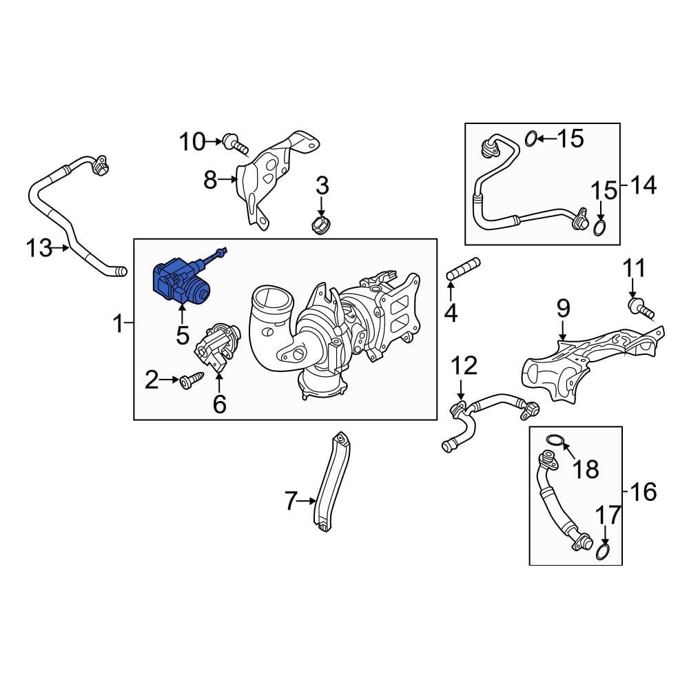 Audi OE 06L145614B - Turbocharger Wastegate Actuator