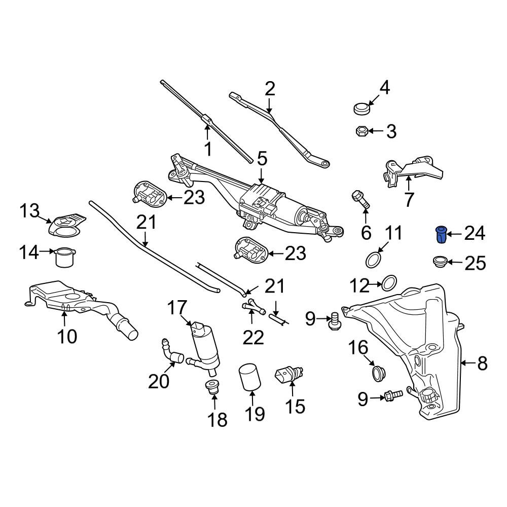 Audi OE 444955647 - Washer Fluid Reservoir Plug