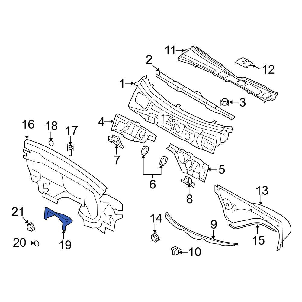 Audi OE 323863950 - Sound Absorber