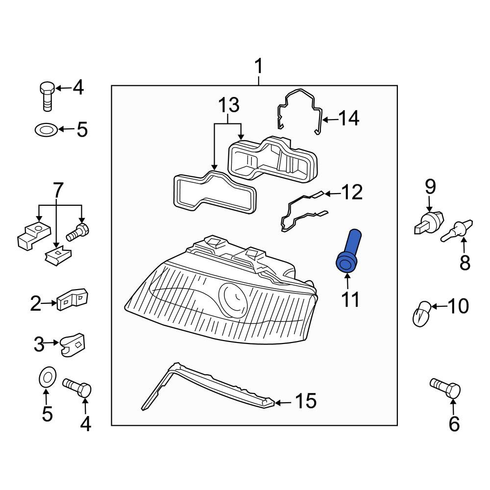 Audi OE 8D0971273 - Front Turn Signal Light Socket