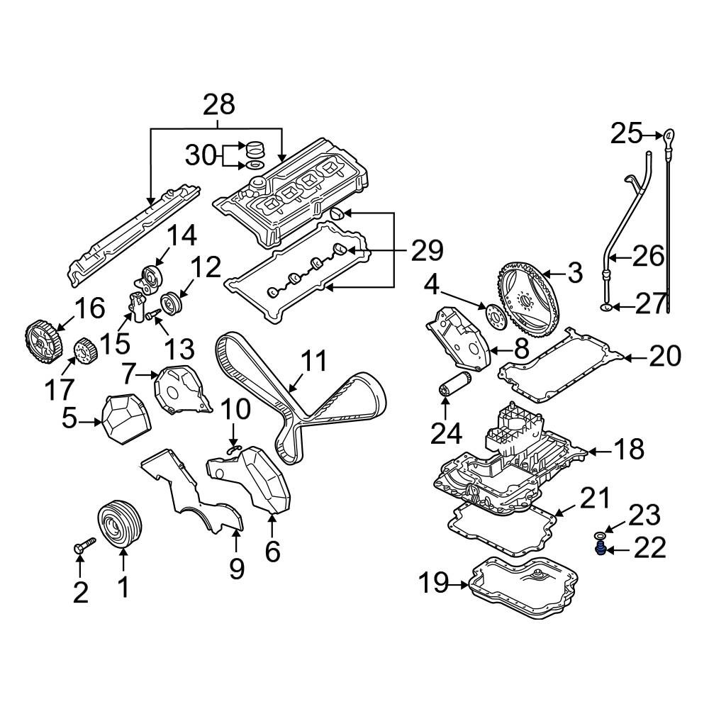 Audi OE 028103059A - Engine Oil Drain Plug