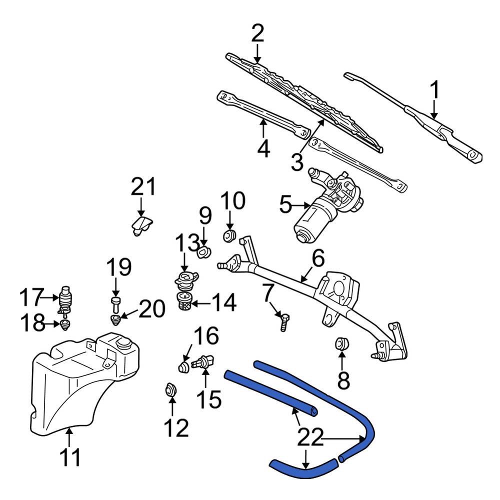 Audi OE 444955647 - Washer Fluid Reservoir Plug