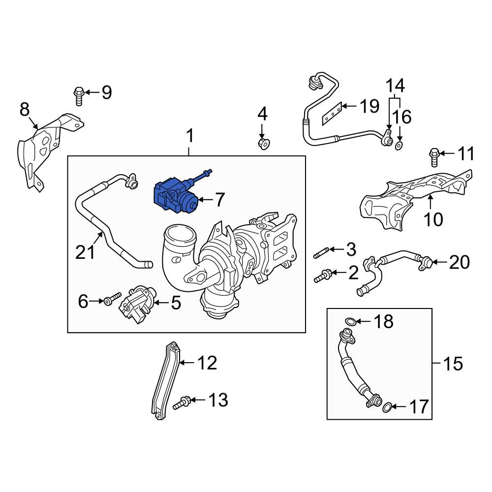 Audi OE 06L145614B - Turbocharger Wastegate Actuator