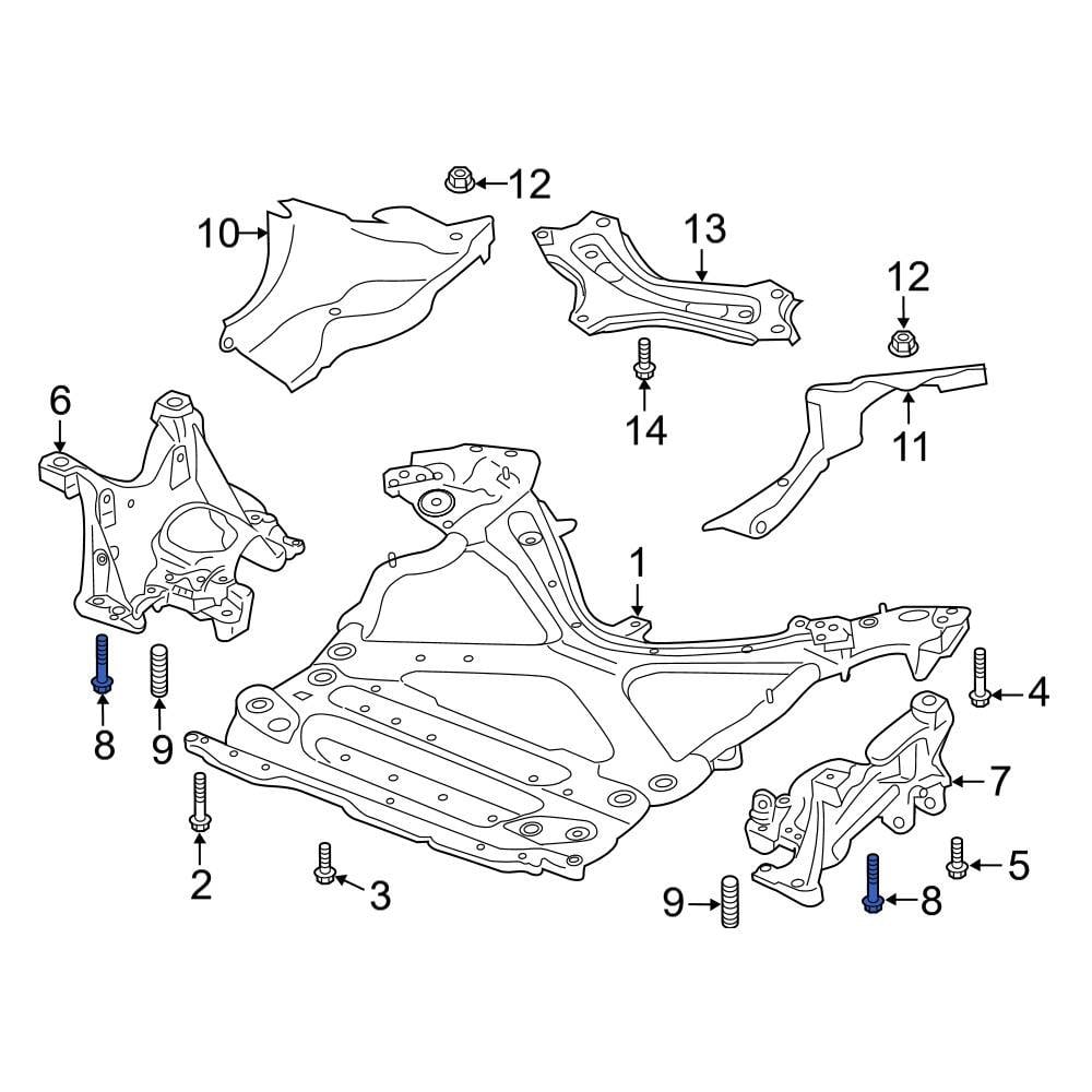 Audi OE WHT005372 - Suspension Crossmember Bolt