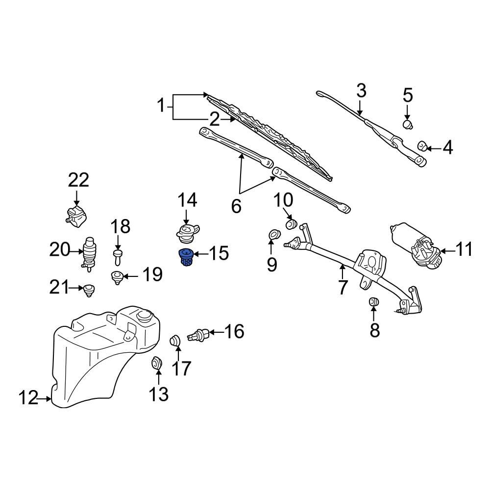 Audi OE 4A0955485 - Front Washer Fluid Strainer
