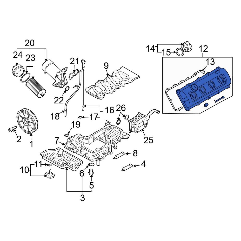 Audi OE 079103471AT - Left Engine Valve Cover