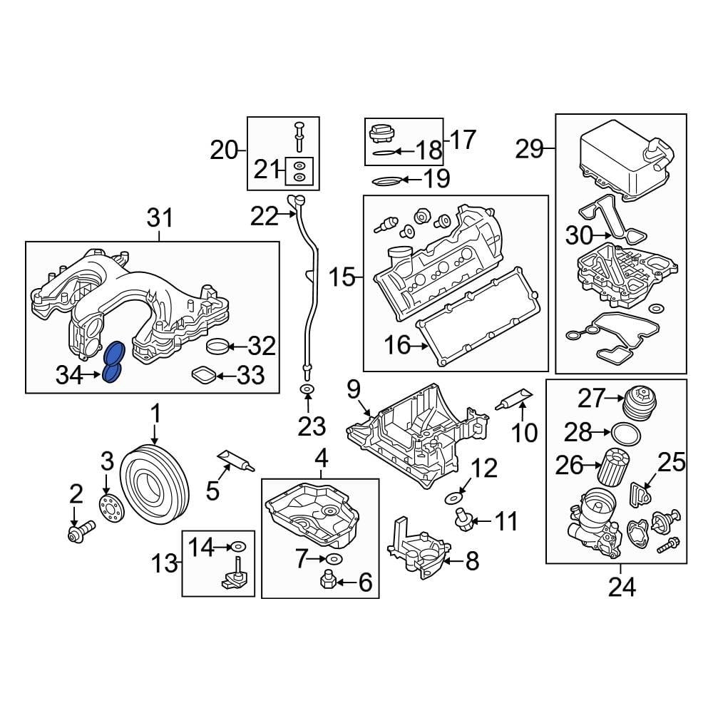 Audi OE 059129717N - Engine Intake Manifold Gasket