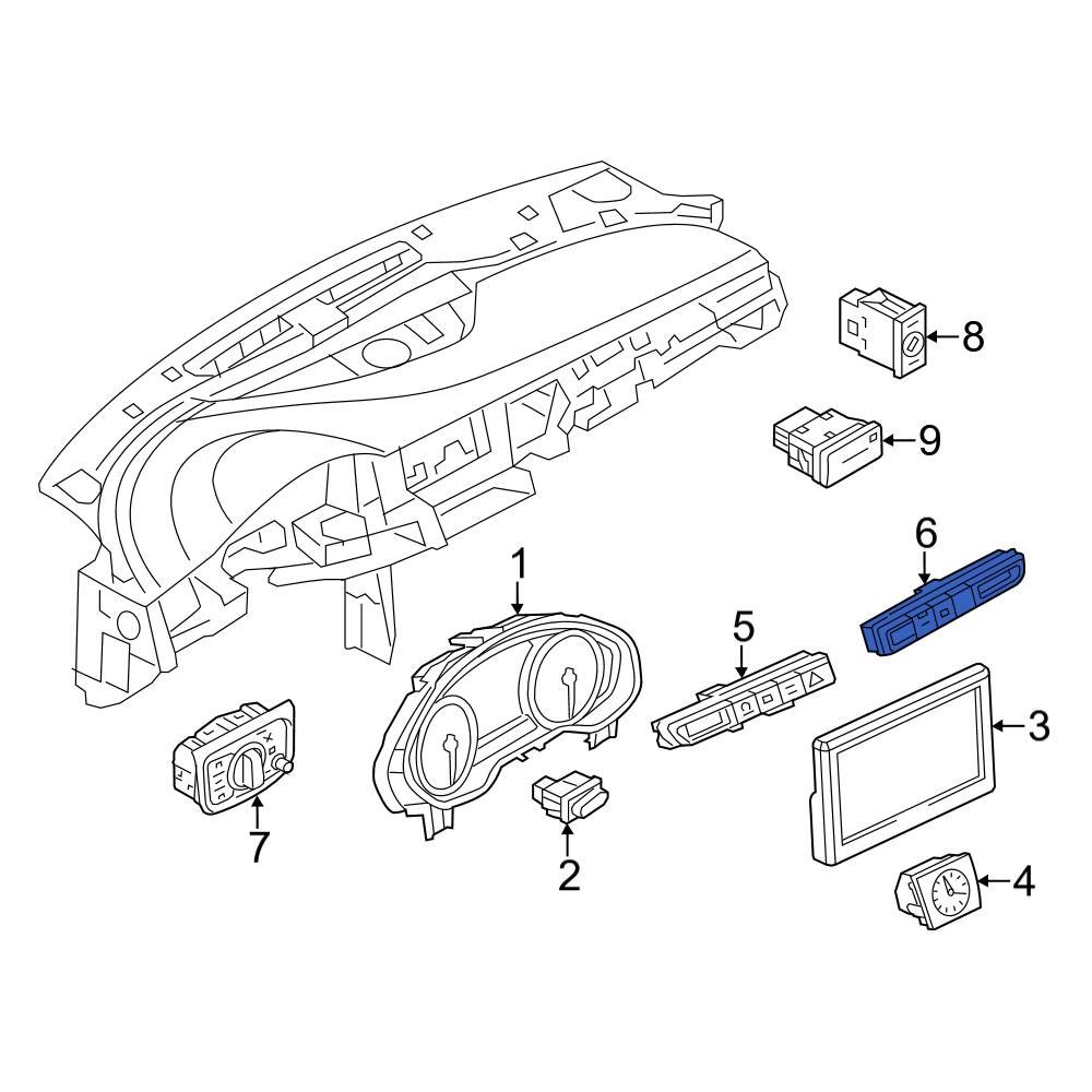 Audi OE 4H0953502P - Combination Switch
