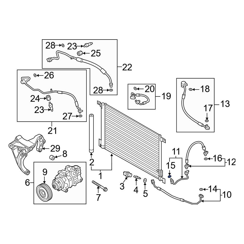 Audi OE 4E0260749B - A/C Refrigerant Line O-Ring