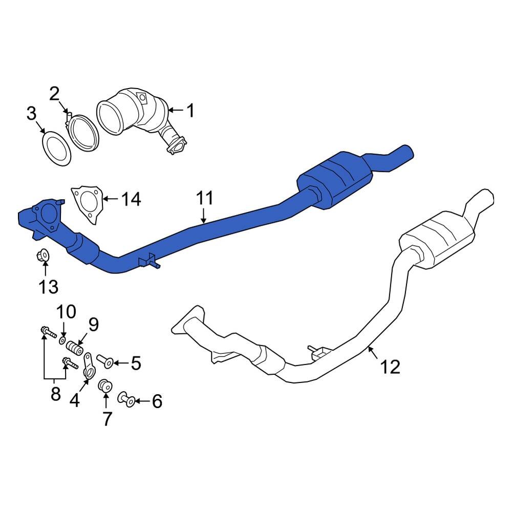 Audi OE 4N4253350P - Exhaust Muffler
