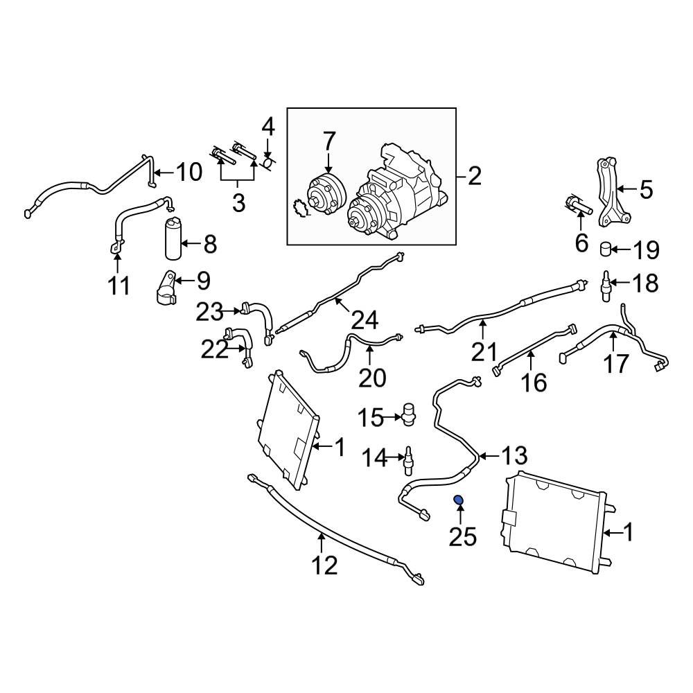 Audi OE 8E0260749 - A/C Refrigerant Line O-Ring