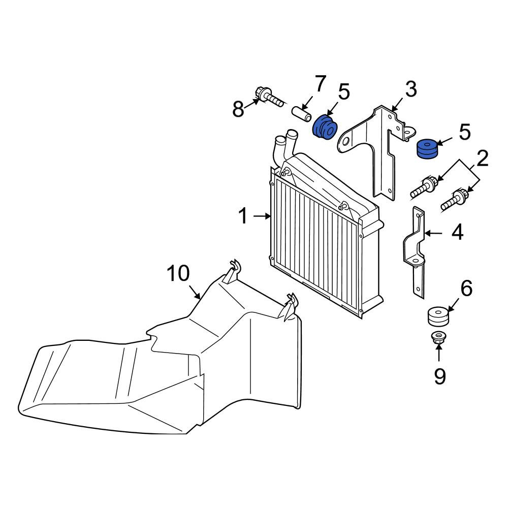 Audi OE 867129669 - Radiator Grommet