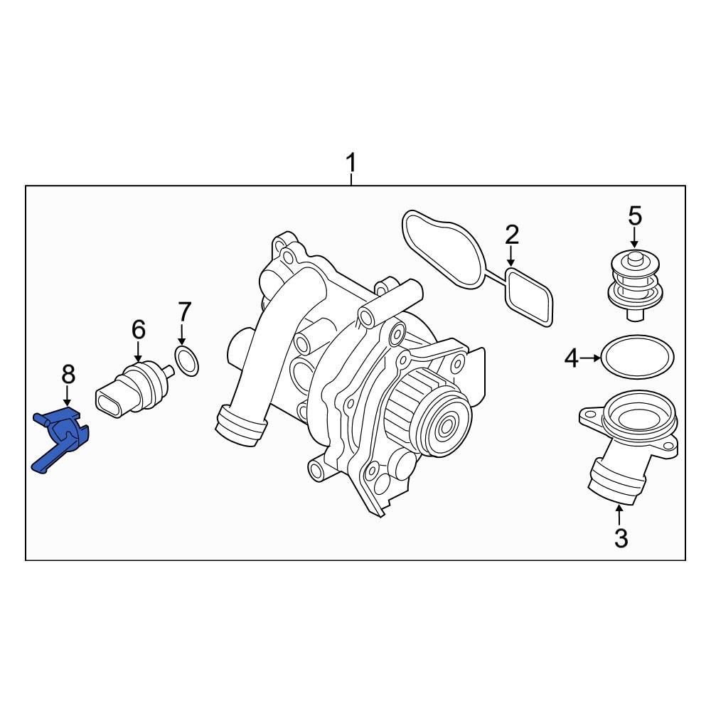 Audi OE 06H121142C - Engine Coolant Temperature Sensor Clip