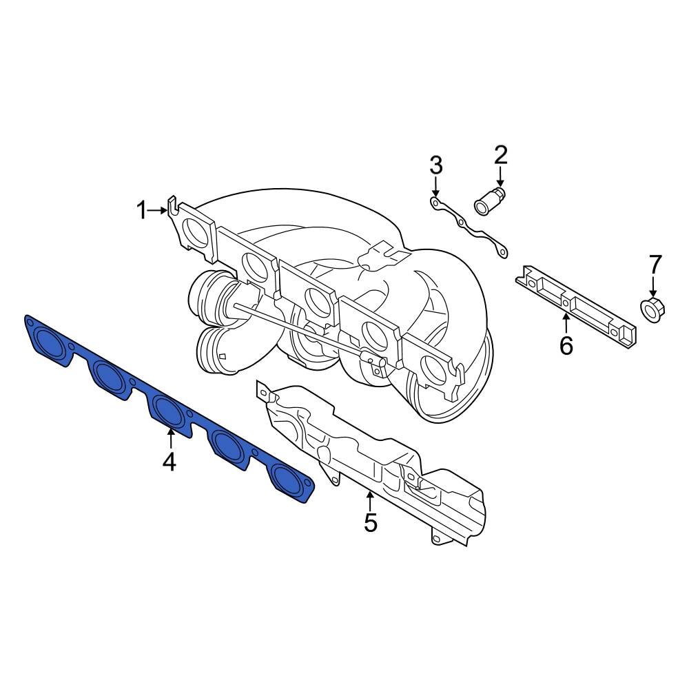 Audi OE 07K253039E - Exhaust Manifold Gasket