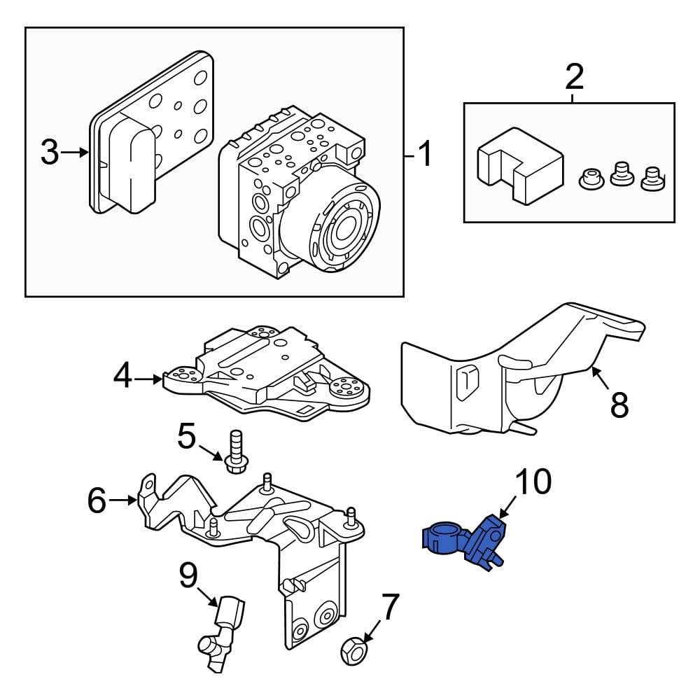 Audi OE WHT003861B - Front Left ABS Wheel Speed Sensor