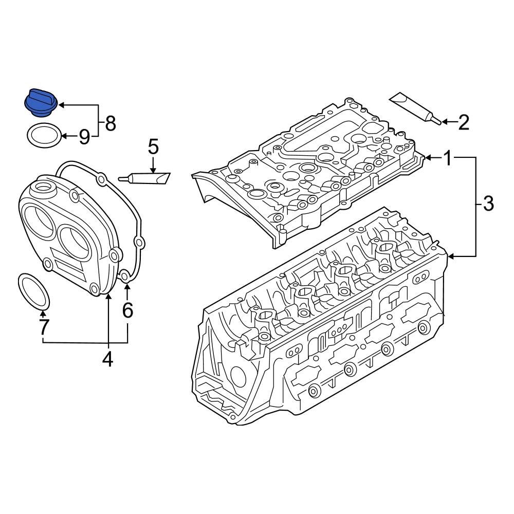 Audi OE 06K103485D - Engine Oil Filler Cap