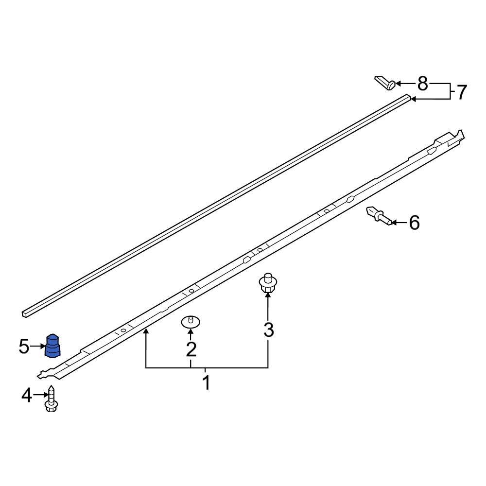 Audi OE WHT004694 - Rocker Panel Molding Nut