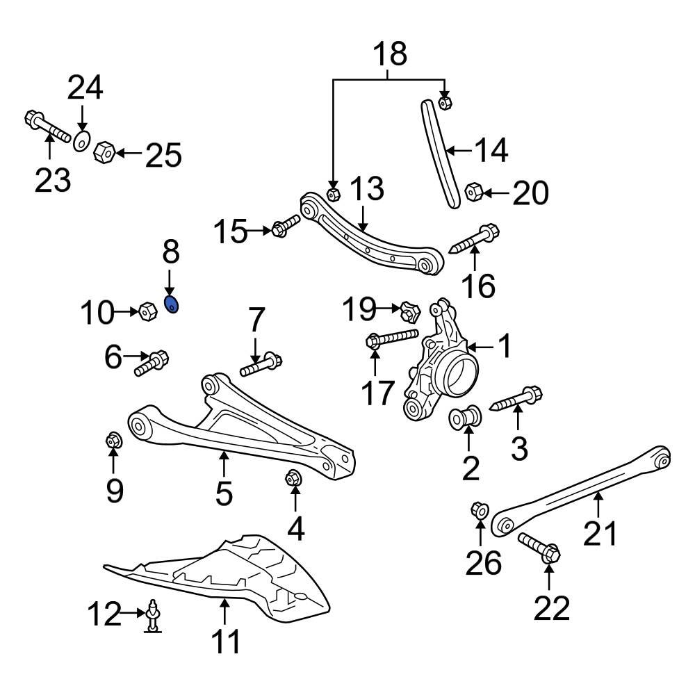 Audi OE WHT001796A - Rear Alignment Camber Adjusting Eccentric