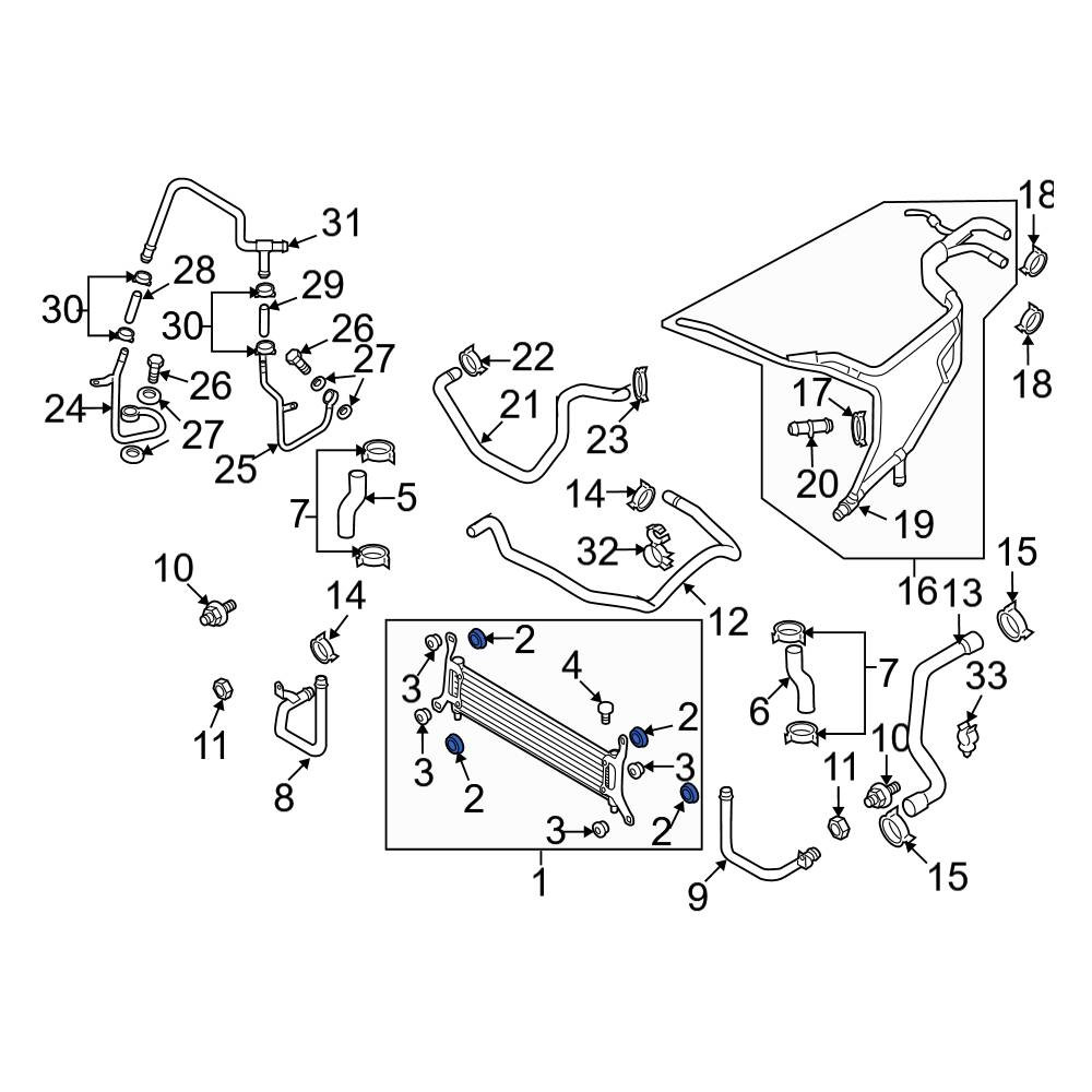 Audi OE 867129669 - Radiator Grommet