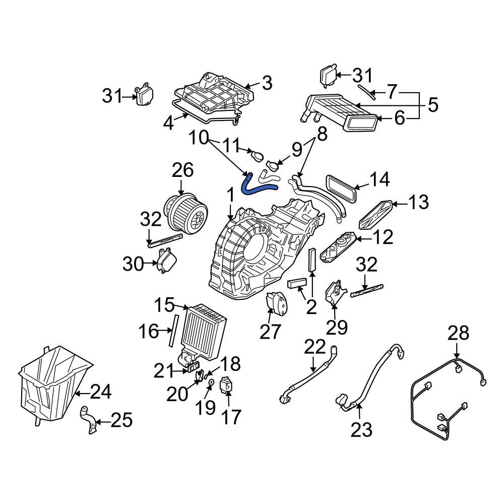 Audi OE 7L0815985 - Radiator Coolant Hose