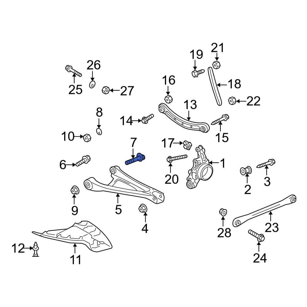 Audi OE WHT001833 - Rear Lower Suspension Control Arm Bolt
