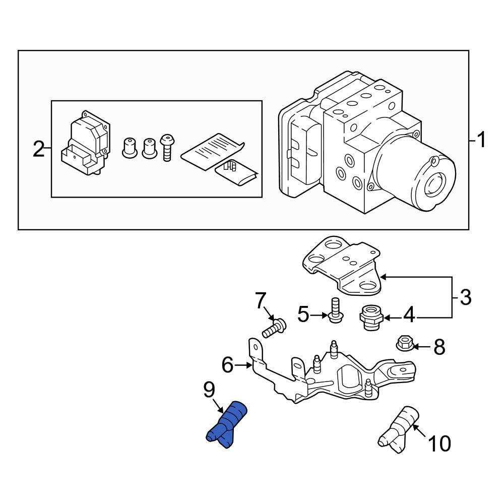 Audi OE 4M0927803C - Front ABS Wheel Speed Sensor