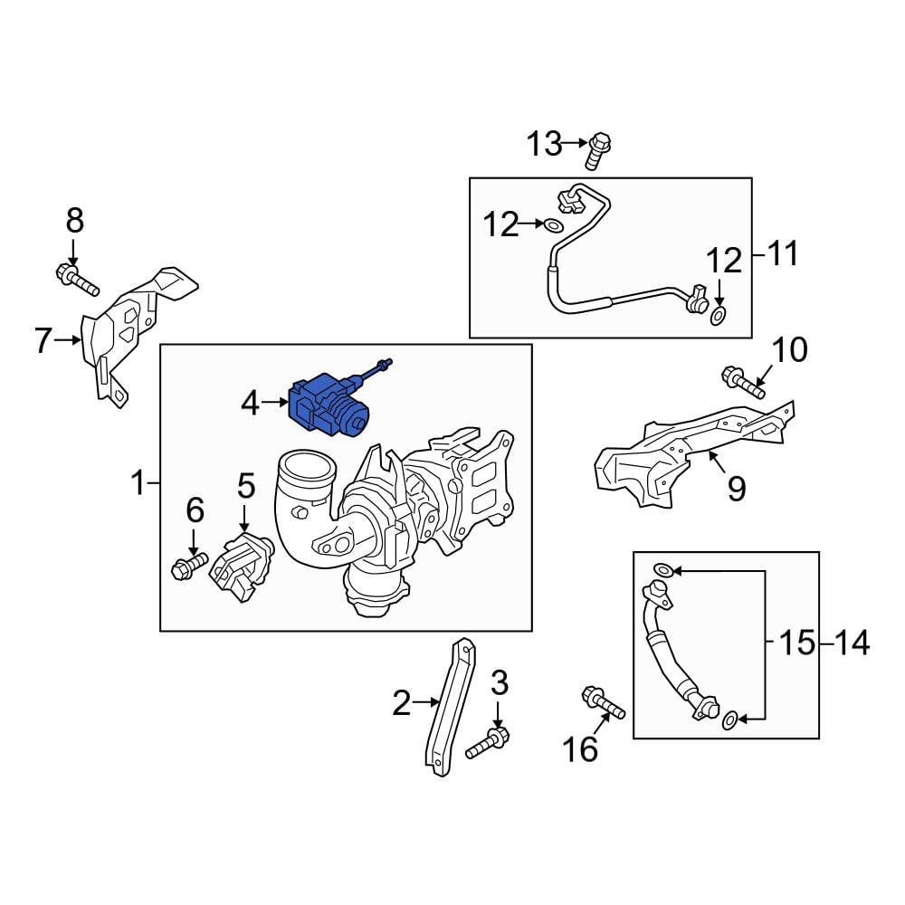 Audi OE 06L145614B - Turbocharger Wastegate Actuator