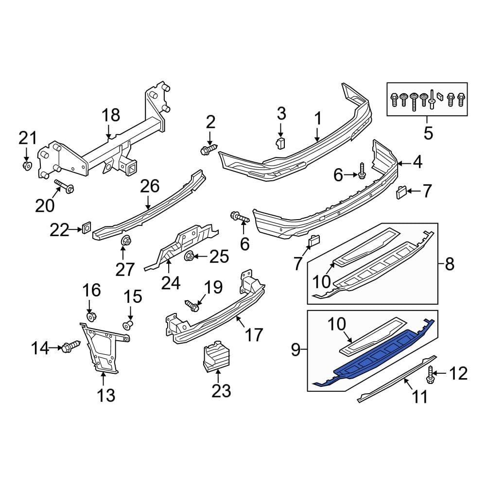 Audi OE 4M0807434EKA8 - Rear Valance Panel