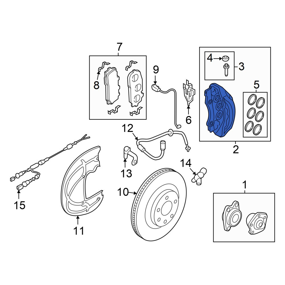Audi OE 8W0407625G - Front Wheel Bearing